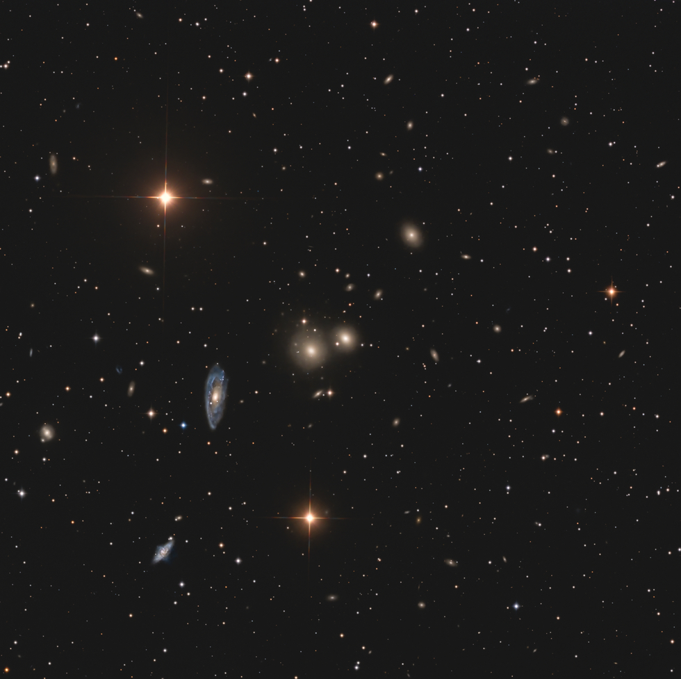 Hydra Galaxy Cluster, Abell 1060 | Telescope Live